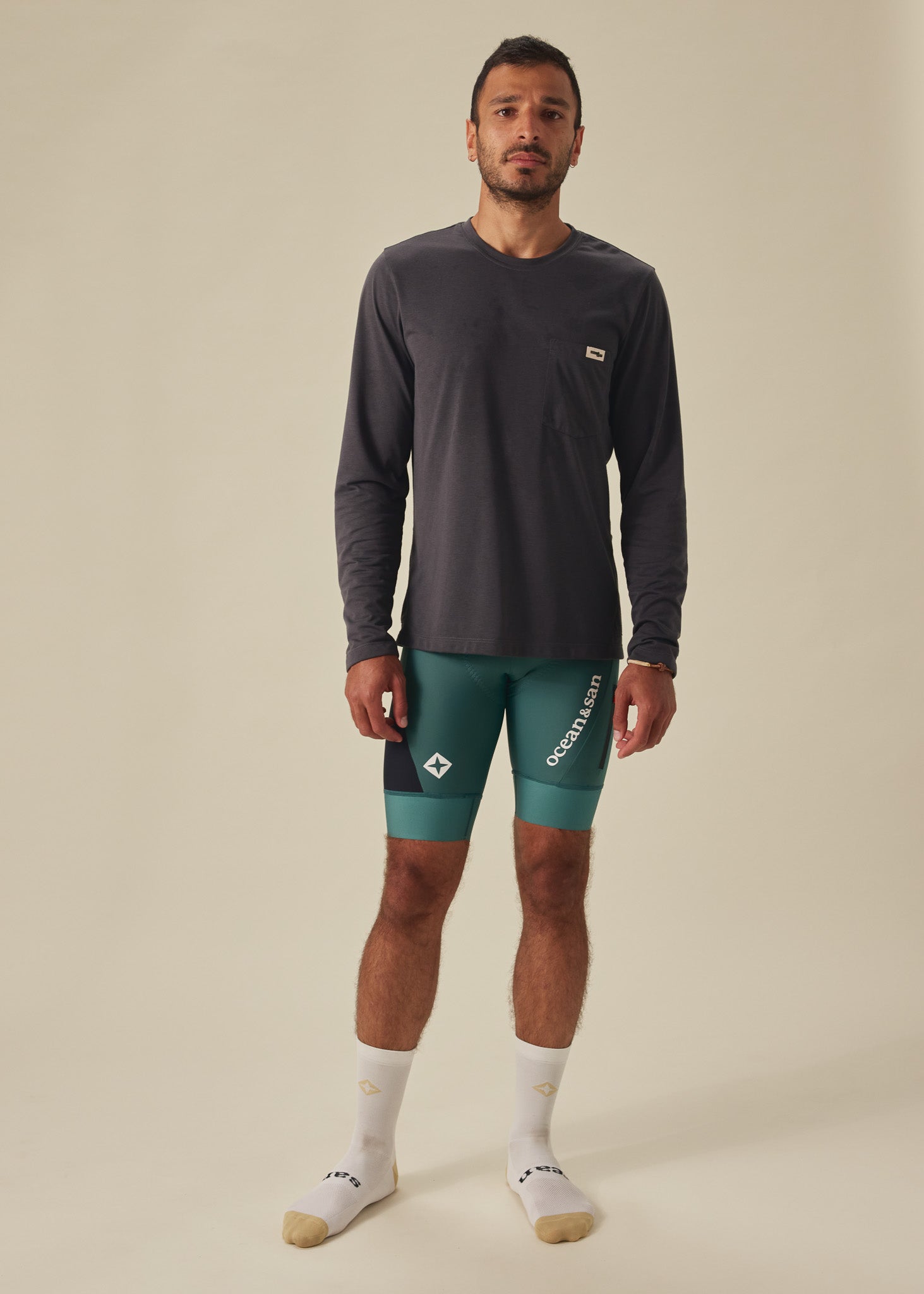 Men's Solution Two Cargo Bibs - Jade - Ocean and San